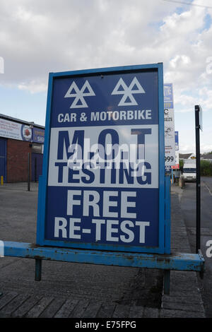 mot garage and test centre in north london england uk united kingdom ...
