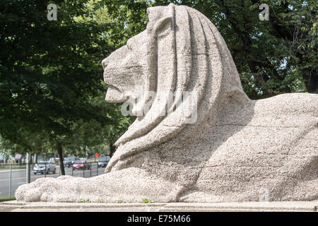 Lion Statue outside the Liberty Grand Building at the Toronto CNE Stock ...