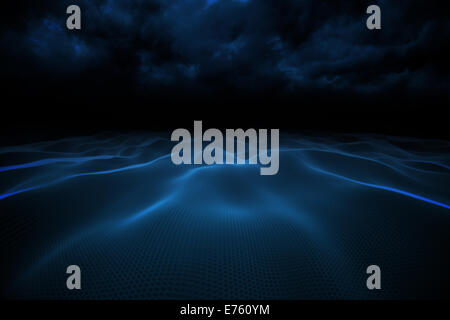 Digitally generated binary code landscape Stock Photo - Alamy