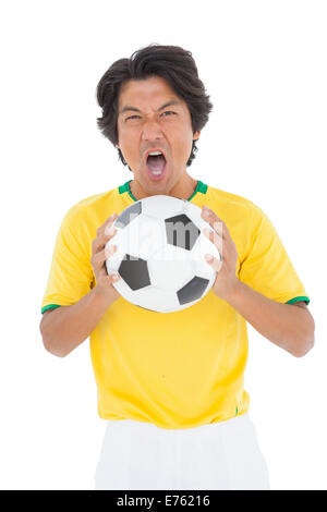 Male Soccer Player And Anger Stock Photo - Alamy