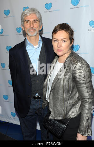 Damon Hill and his wife Susan George arrive for a screening of Hill ...