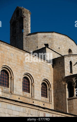 Spain, Catalan Pyrenees, La Seu d'Urgell, Buildings Facades Stock Photo ...