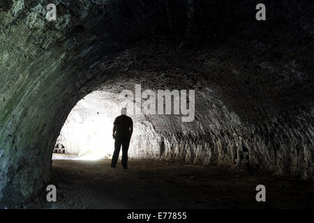 Interior of the Hoffmann Lime Kiln at Langcliffe Near Settle Yorkshire ...