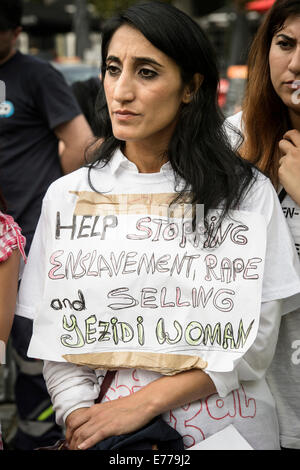 Brussels, Bxl, Belgium. 8th Sep, 2014. Yezidis woman protest in front ...