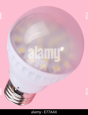 Led Tube Lamp on Pink Background Stock Photo - Alamy