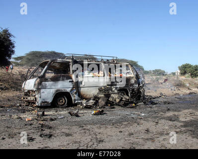 Mogadishu. 8th Sep, 2014. Photo taken on Sept. 8, 2014 shows the site ...