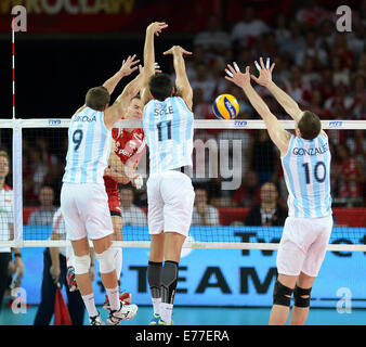 Hala Stulecia, Wroclaw, Poland. 7th September, 2014. Pool A game Poland ...