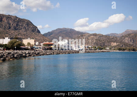 Greece, Crete Southwest, the village of Paleochora (aerial view Stock ...