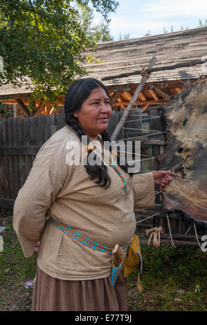 Fort Edmonton, Alberta, Canada, Indian Tepee at the nineteenth and ...
