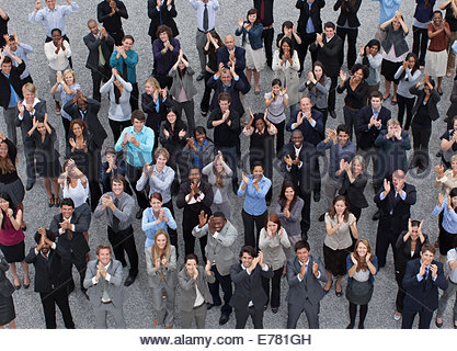 Group of people clapping Stock Photo: 50424907 - Alamy