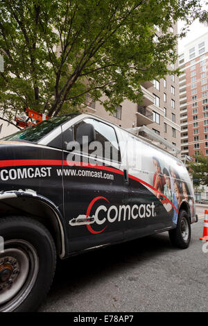 Comcast service truck - USA Stock Photo - Alamy