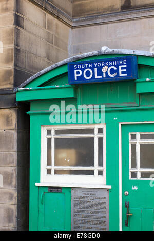 South Yorkshire Police sign and logo on the side of police car, England ...