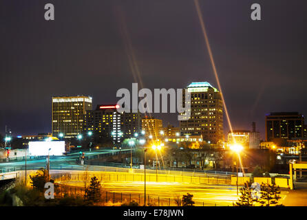 City of Colorado Springs Skyline at Night - Downtown Colorado Springs ...
