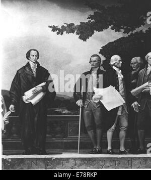 Photograph of the Left Section of the Mural, The Constitution, by Barry ...