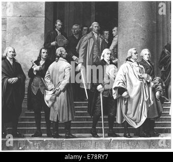 A photograph showcasing the left section of the mural 'The Constitution ...