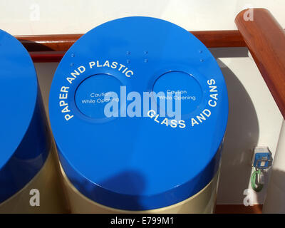 Waste separation of paper, plastic, glass, mettal for recycling Stock ...