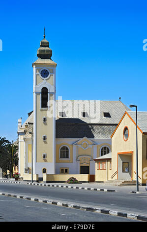 Lutheran Church, Swakopmund, Erongo Region, Namibia, Africa Stock Photo ...