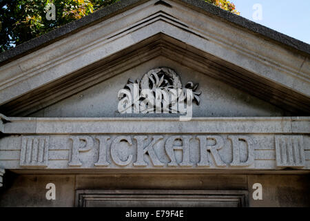 Pickard family mausoleum in Yardley Cemetery, Birmingham, West Midlands ...