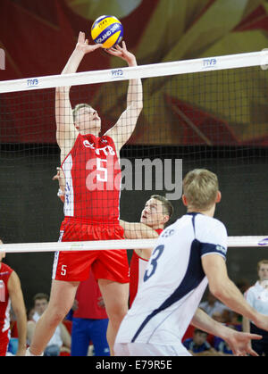 Hala Stulecia, Wroclaw, Poland. 10th September, 2014. Finland vs Russia ...