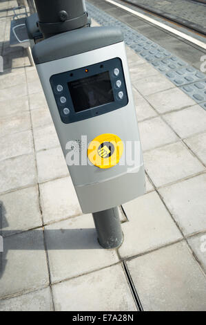 Smart Card / Ridacard machine at a tram stop in Edinburgh city centre ...