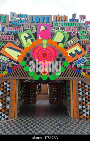 Temple of Agape by Morag Myerscough & Luke Morgan part of the Festival ...
