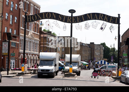 Street market, Hoxton Stock Photo - Alamy