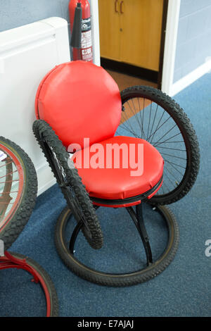 Seat Chair made from Bike Wheels Bicycle Cycling Stock Photo - Alamy