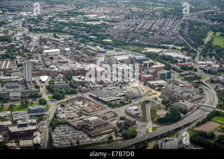 aerial view of Oldham town centre Stock Photo - Alamy