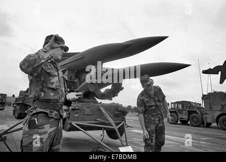 Hawk anti aircraft missiles Stock Photo - Alamy