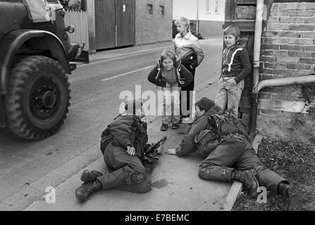 NATO exercises in Germany, British Army soldiers in NBC suit (September ...