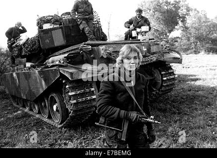 Danish army female women soldiers tank unit 1990s Denmark. HOMER SYKES ...