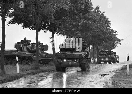 NATO exercises in Germany, British Army soldiers in NBC suit (September ...
