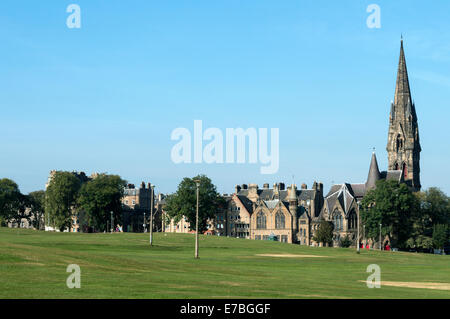 Bruntsfield Links Park with Barclay Viewforth Church of Scotland in the ...