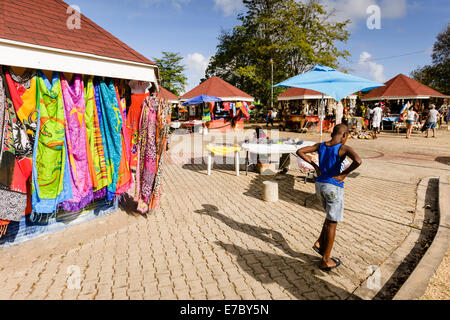 The market at Store Bay in Western Tobago Stock Photo - Alamy