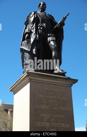 Statue of Prince Albert the good, on Castle Hill, Tenby, Pembrokeshire ...