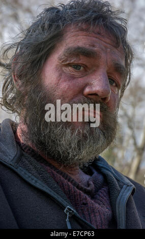 Scruffy Homeless Alcoholic Man Melbourne Australia Stock Photo - Alamy