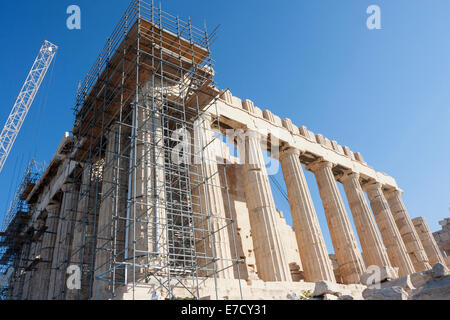 Reconstruction of the Acropolis of Athens, Greece, Europe Stock Photo ...