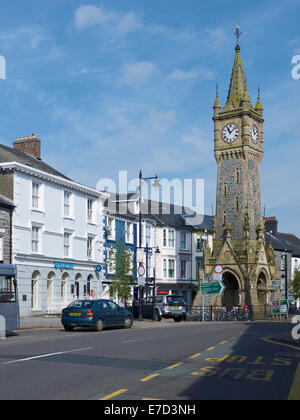Machynlleth Clock Tower, Wales Stock Photo - Alamy