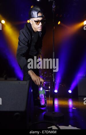 August Alsina performing live on stage at Musicalize held at IndigoO2 ...