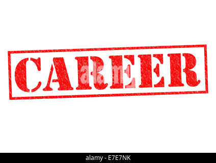 YOUR CAREER red Rubber Stamp over a white background Stock Photo - Alamy
