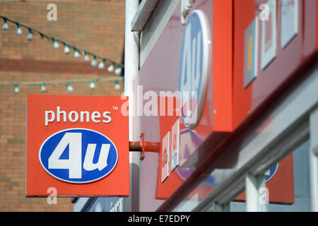 Phones 4u shop sign logo Stock Photo - Alamy