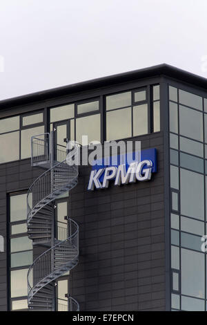 KPMG office sign logo Stock Photo - Alamy