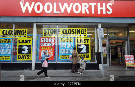 Closed down Woolworths Store in Deal Kent UK Stock Photo - Alamy