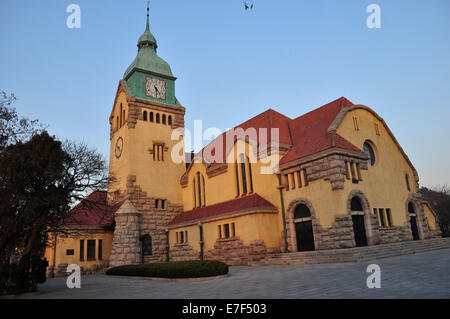 The protestant church in Qingdao, China, was built in the German style ...