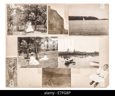 Antique 1880 Photo Album Background - Highly Detailed Stock Photo - Alamy