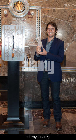 New York, SEP 16 2014 - Aerial view of New York City cityscape Stock ...