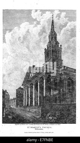 An illustration from the 1820 Brayley publication, showing the porch of ...