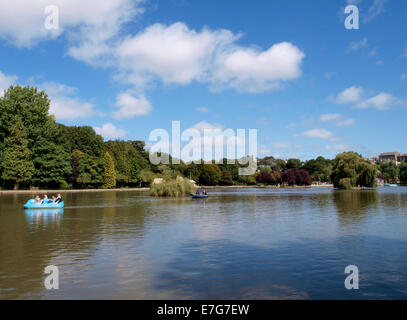 Coronation Park Boating lake, Helston, Cornwall, England, UK Stock ...