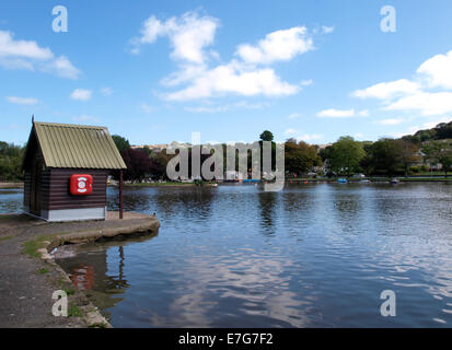 Coronation Park Boating lake, Helston, Cornwall, England, UK Stock ...