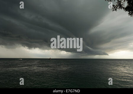 Approaching Storm at Amity Stock Photo - Alamy